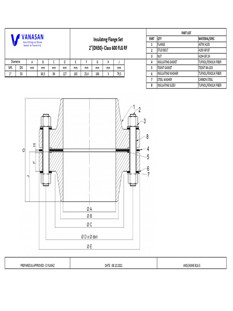 Insulating Flange 2-600 | PDF