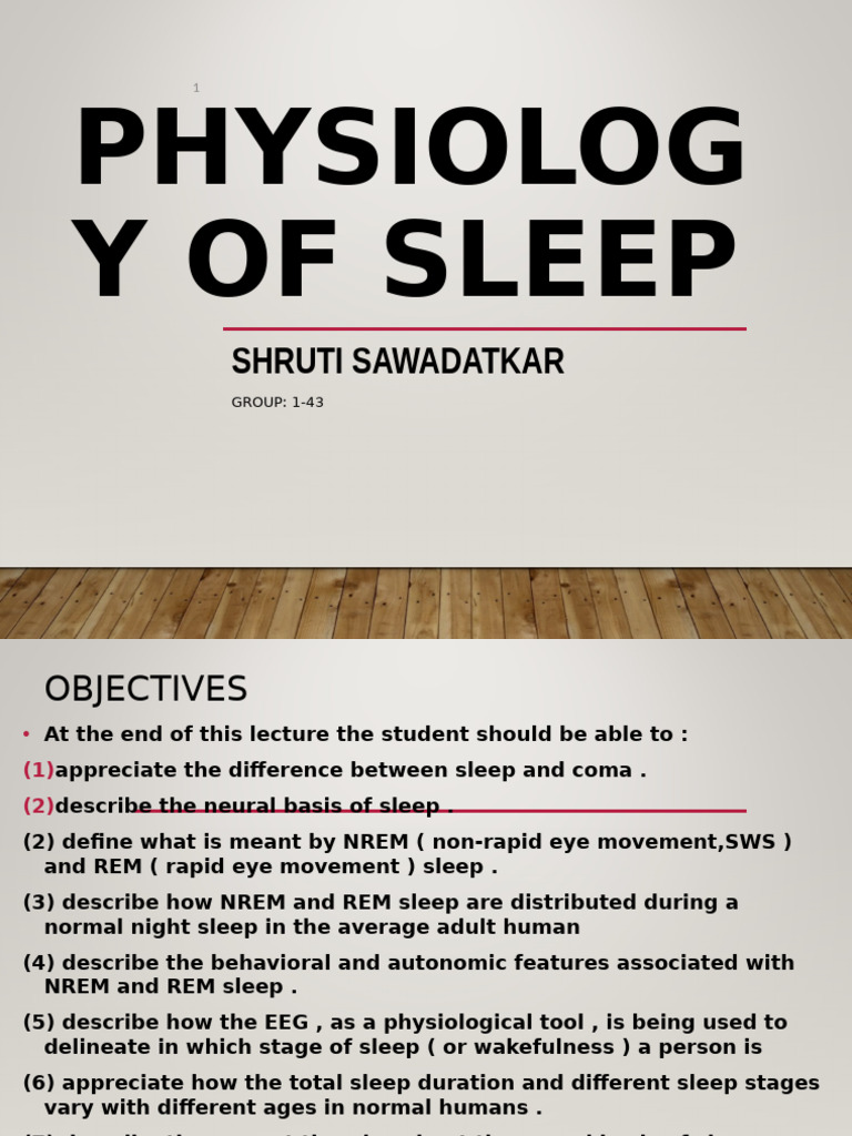 Understanding Sleep Physiology and Stages | PDF | Sleep | Rapid Eye ...