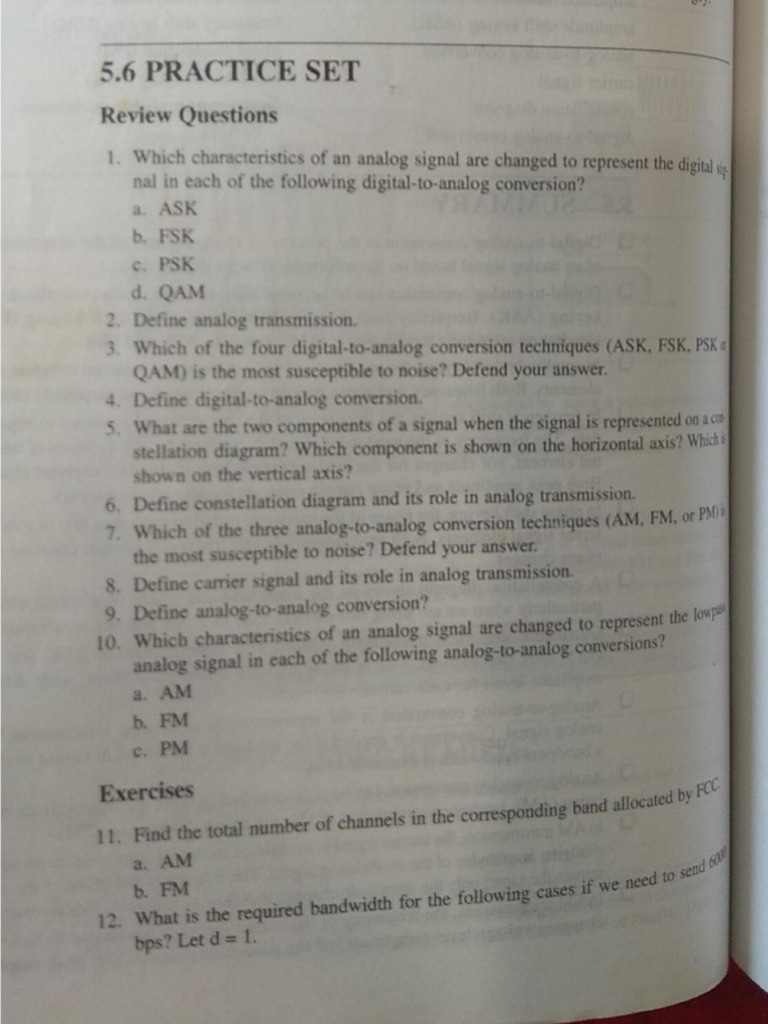 ESE Chapter 5 Analog Transmission Syllabus Module 4 | PDF