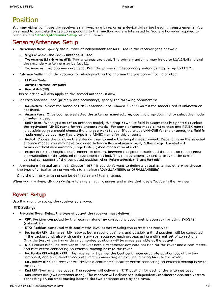 MPS 865 Position | PDF