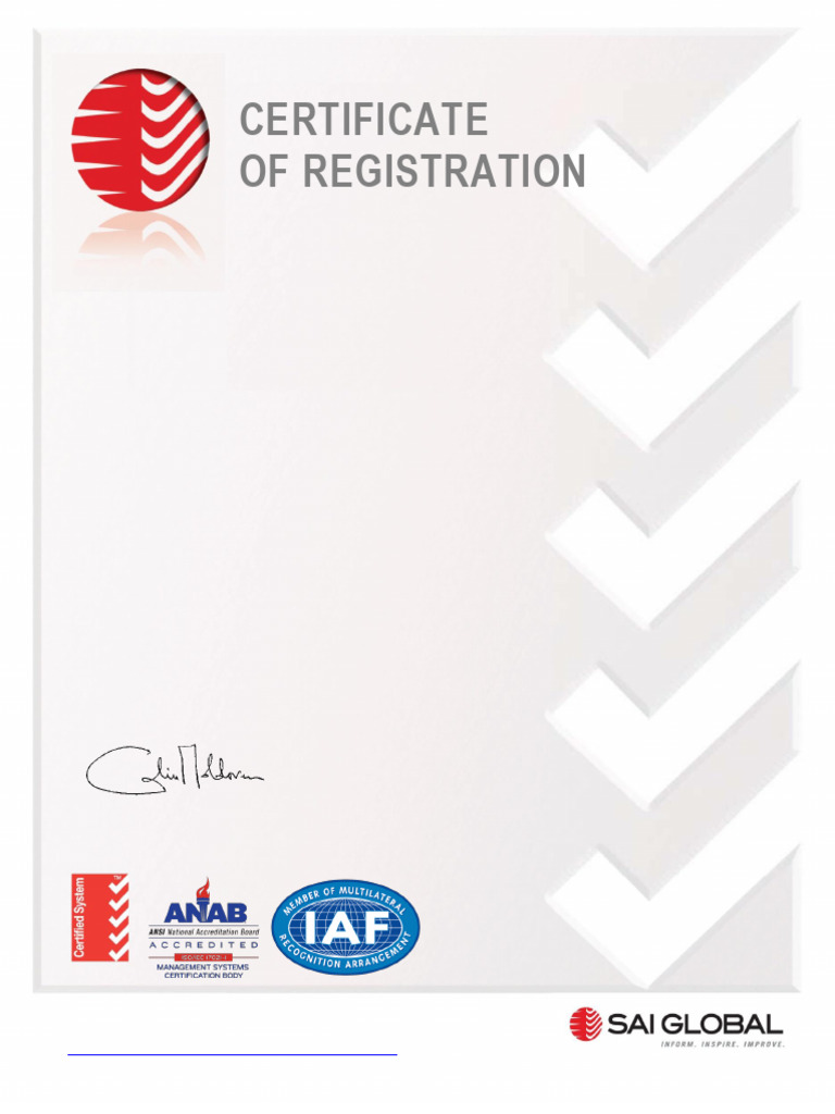 Thermo Fisher Scientific ISO 9001 Certificate | PDF | Iso 9000