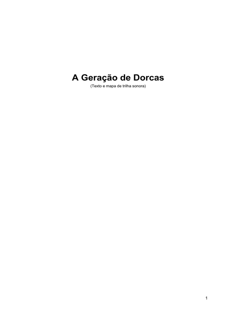 Geração de Dorcas - Texto e Mapa de Áudio e Vídeo | PDF | Amor | São Pedro