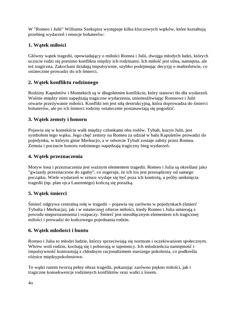 Watki Romeo IJulia | PDF