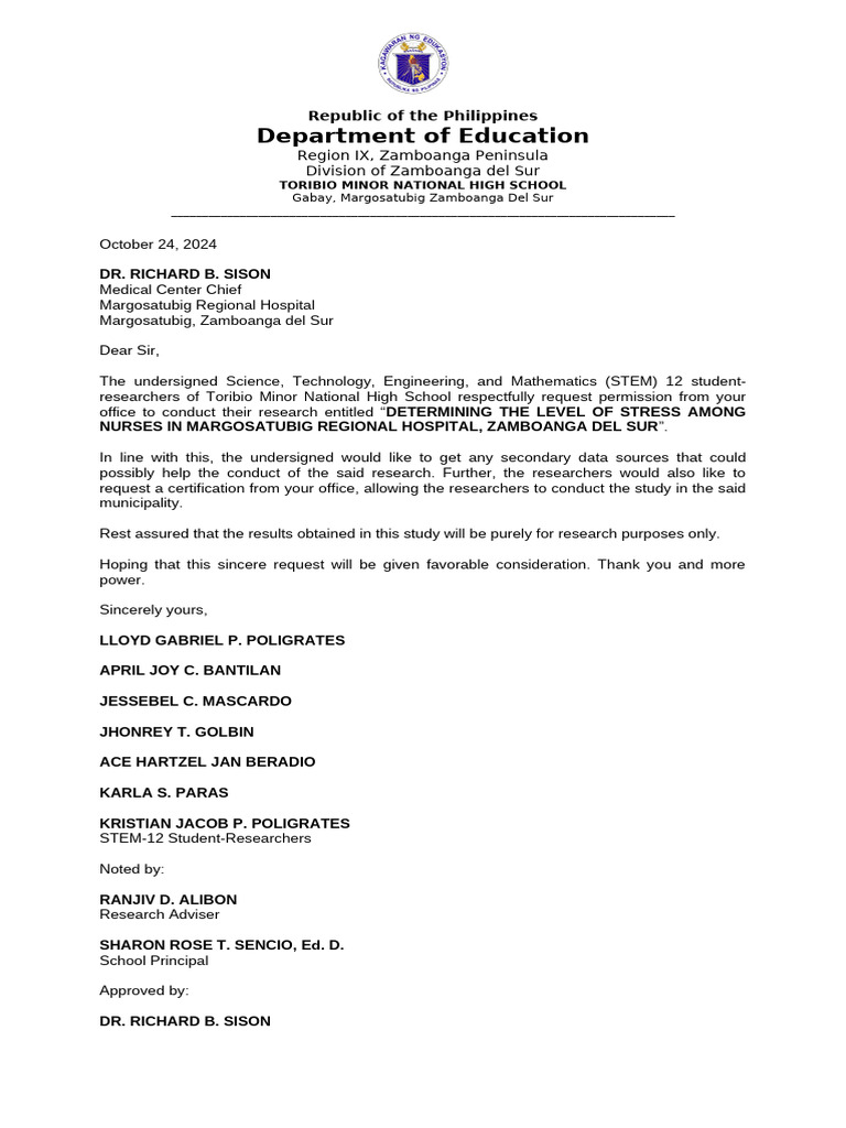Barangay Letter | PDF