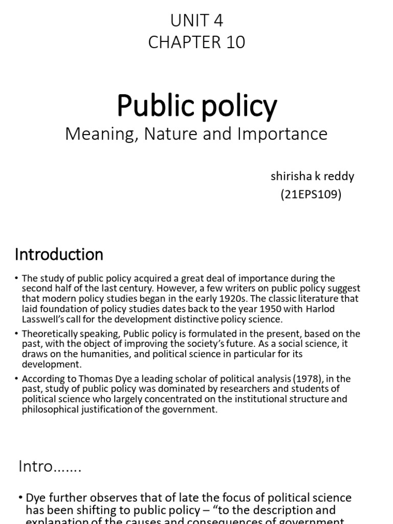 Public Policy 1 | PDF | Policy | Science