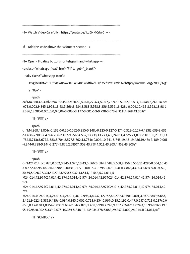 Floating Button Free Script by Ai Tech 97 - Give Away | PDF