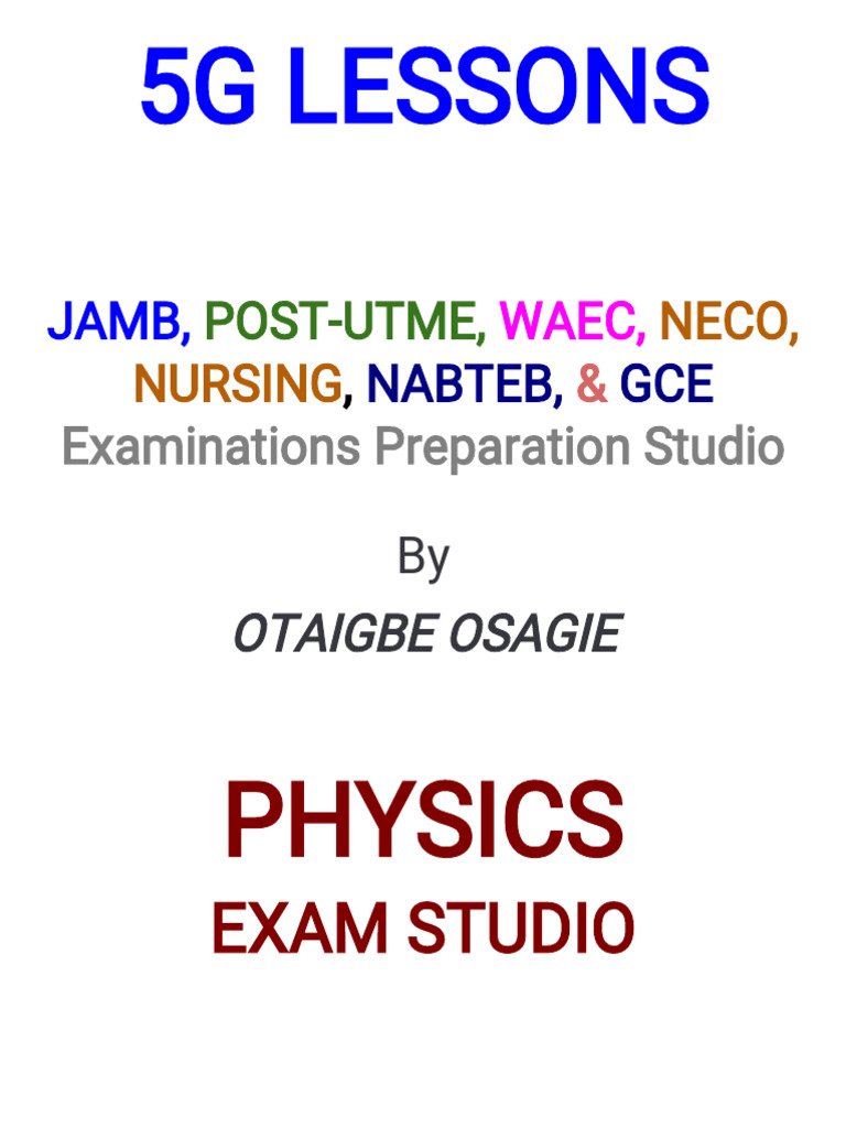 Physics Exam Studio | PDF | Physical Phenomena | Physics