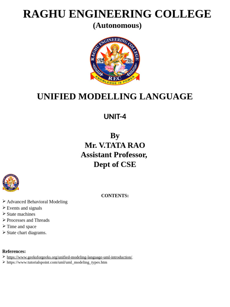 Uml Unit 4 Pdf Unified Modeling Language Distributed Computing 3286
