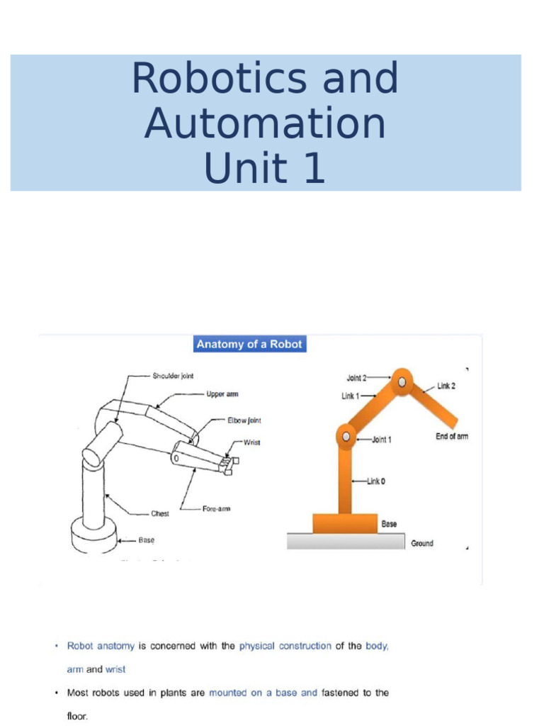 Types of Robot Configurations Explained | PDF