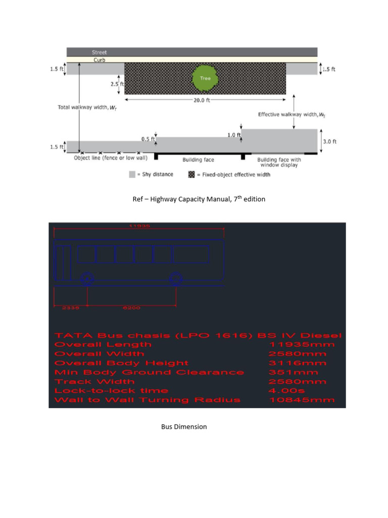 Shy Distance & Bus Dimension | PDF