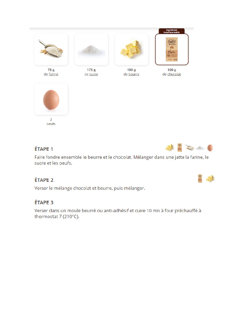 Gateau Au Chocolat | PDF