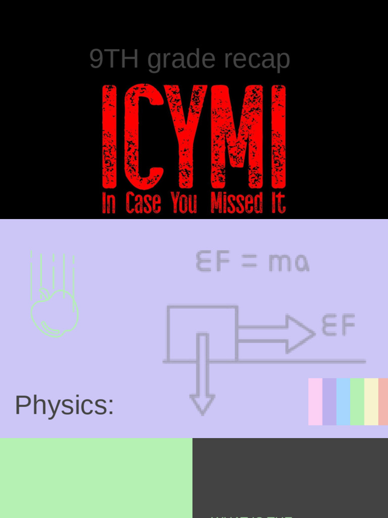 9TH Grade Recap - Presentación | PDF | Waves | Chemical Bond