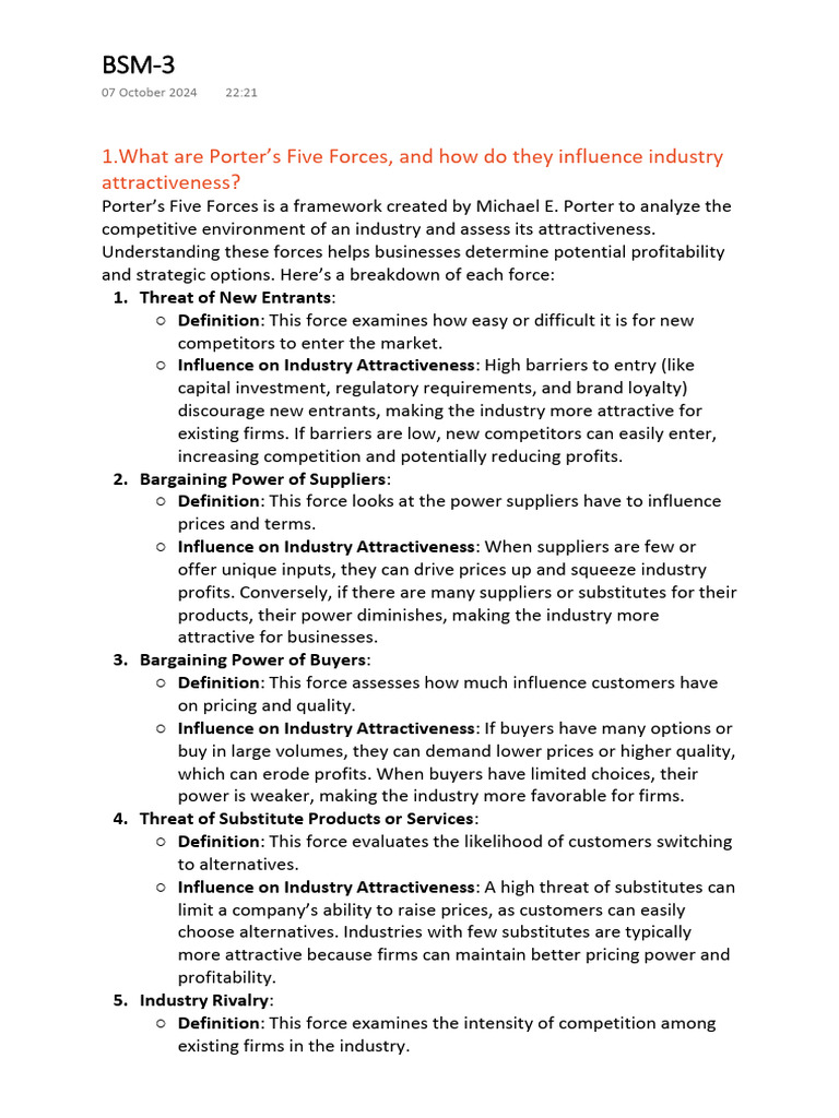 BSM 3 | PDF | Supply Chain | Profit (Economics)
