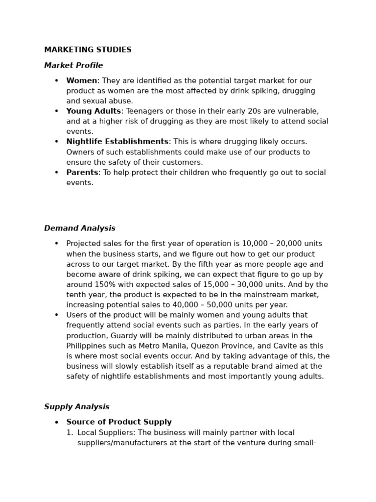 Marketing Studies | PDF | Supply Chain | Market (Economics)