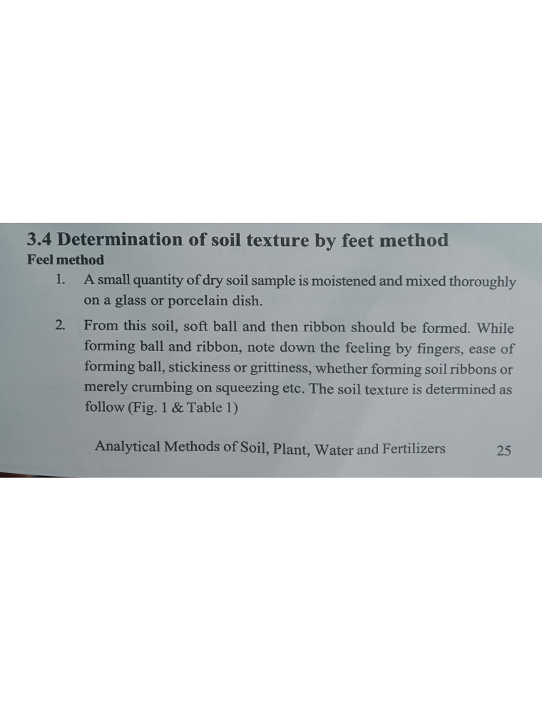2determination of Soil Texture by Feel Method | PDF