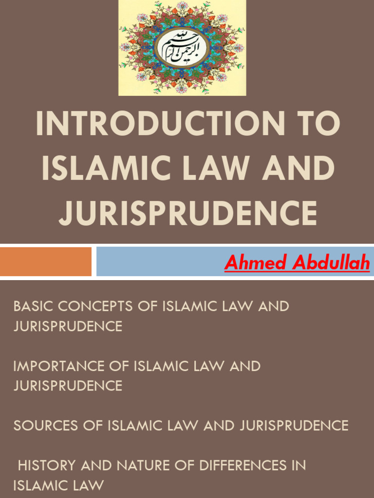 Law and Jurisprudence in Islam | PDF | Sharia | Hadith