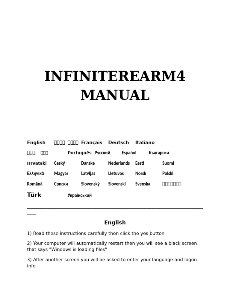 IR4 3.0 Manual for multiple languages | PDF