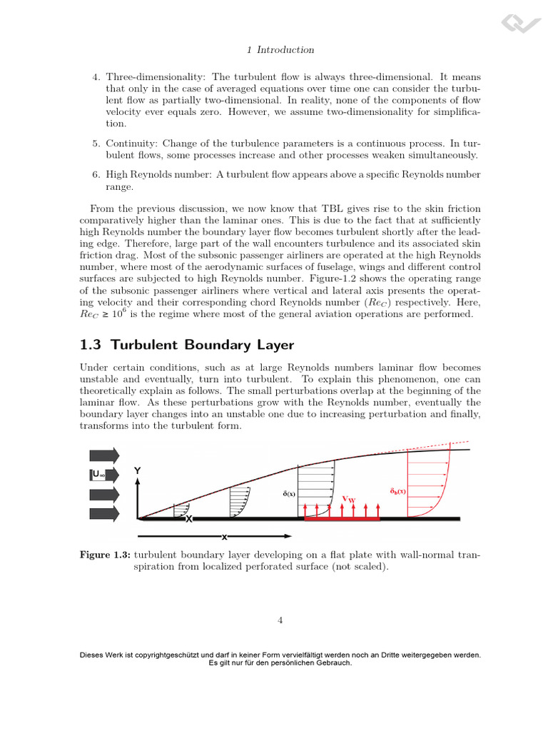 Experimental Investigation of Turbulent Boundary L... - (1.3 Turbulent Boundary Layer) | PDF ...