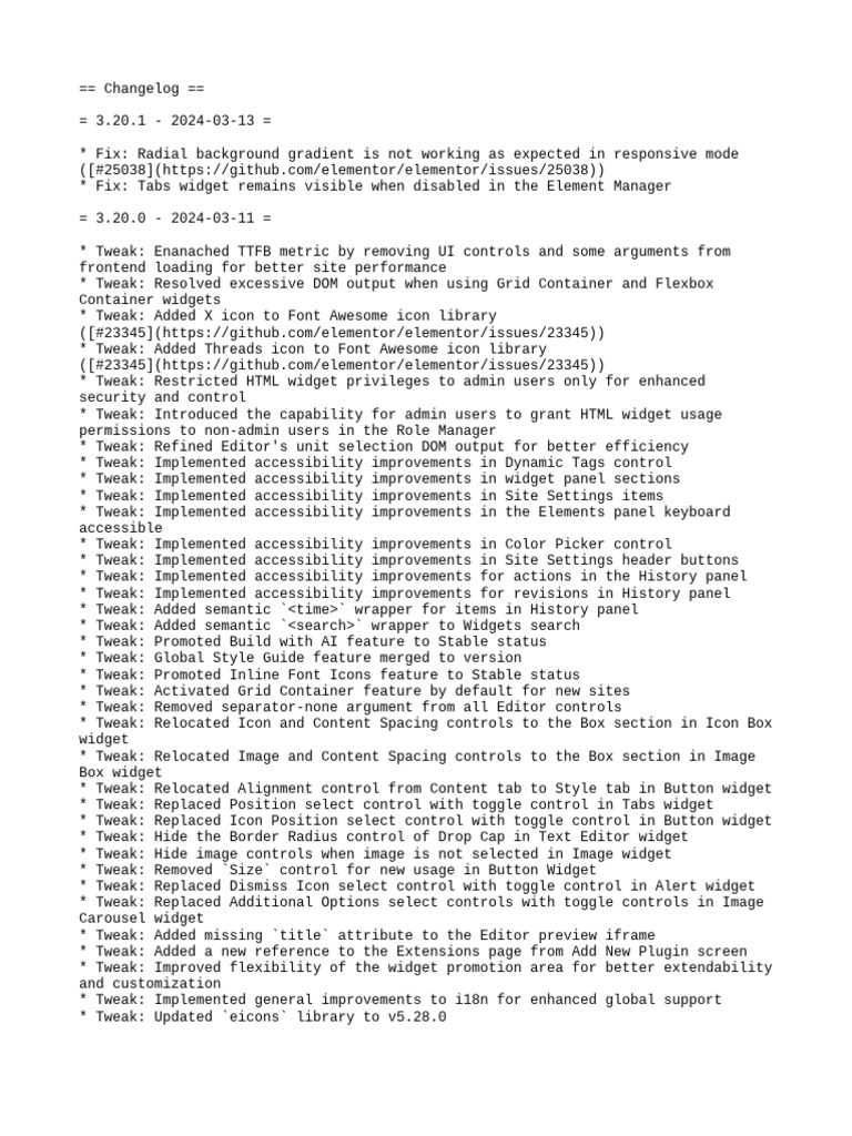 Change Log | PDF | Safari (Web Browser) | Icon (Computing)