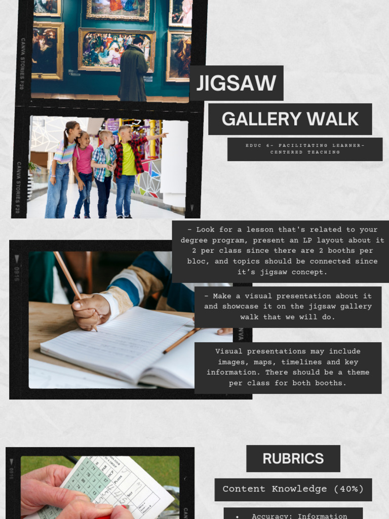 Jigsaw Gallery Walk Presentation Guide | PDF