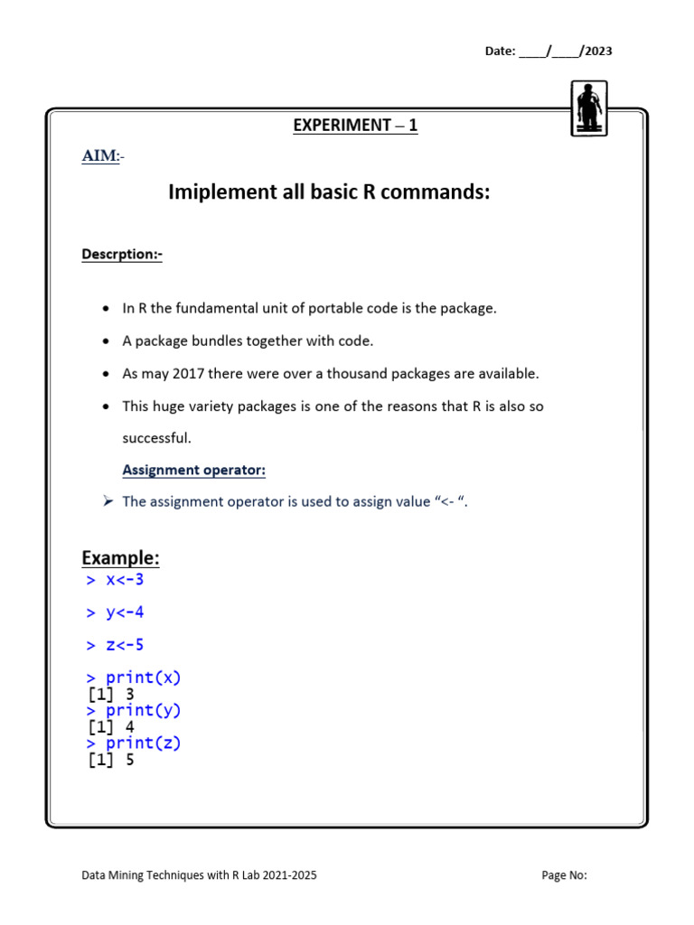 Dmtex 1 | PDF | R (Programming Language) | Computer Programming