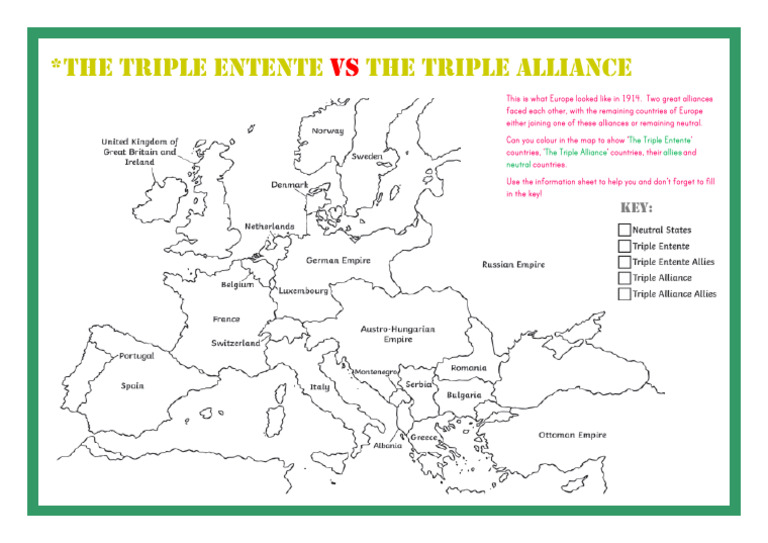 Thursday - History - Activity Sheet - Allies, Axis and Neutral ...