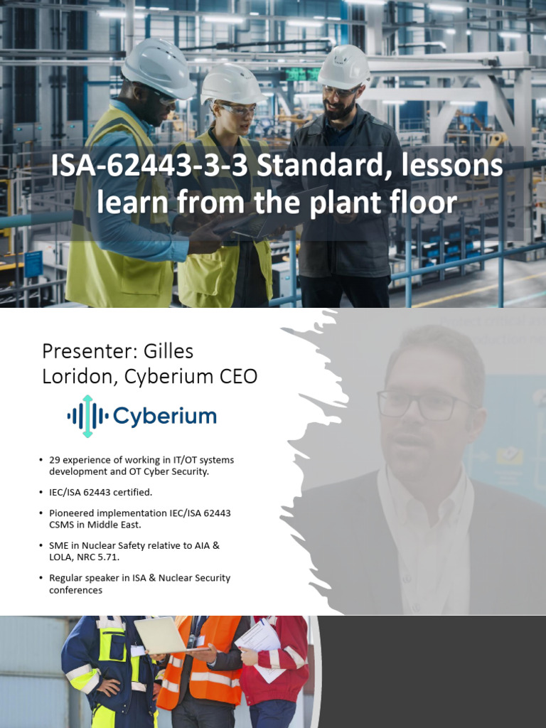 Insights on ISA-62443-3-3 Standards | PDF | Computer Security | Security