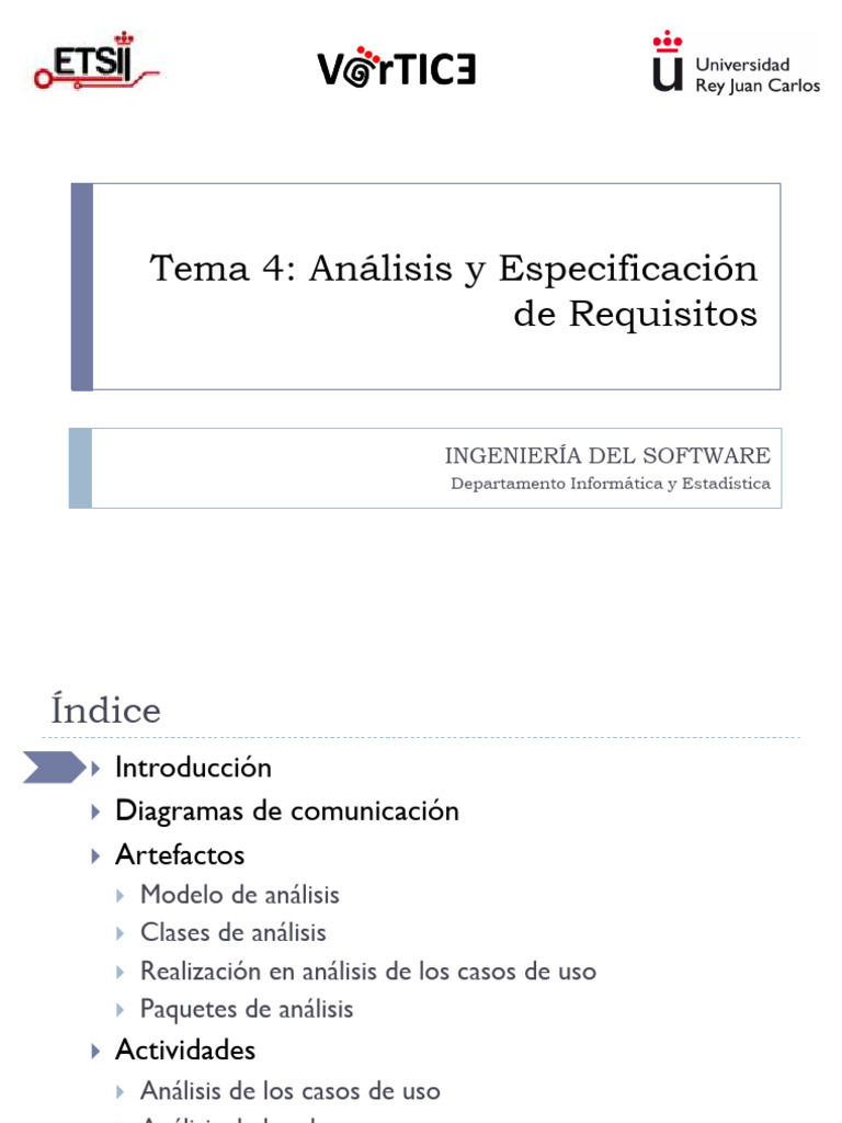 Tema 4 Ingenieria Del Software | PDF | Caso de uso | Lenguaje de modelado unificado