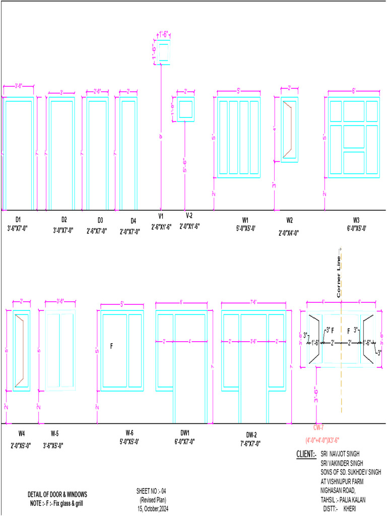 (Revised) Door & Windows Chaukhat Detail sh-04 | PDF