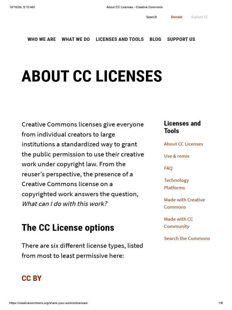 About CC Licenses - Creative Commons CHAP9 | PDF | Creative Commons ...