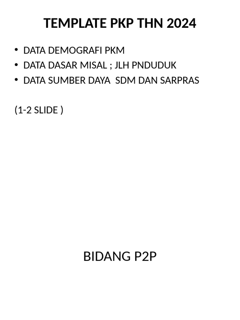 Template PKP 2024 | PDF