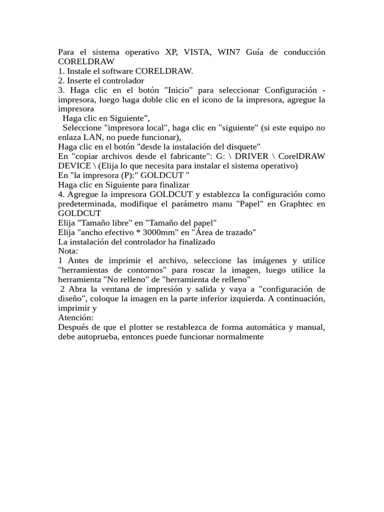 CorelDRAW DEVICE Installation Instructions1 | PDF | Informática ...