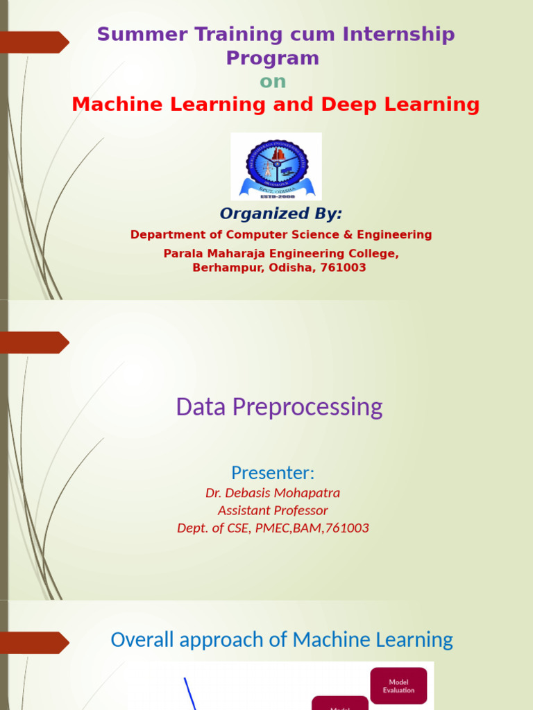 Data Preprocessing | PDF | Statistical Analysis | Teaching Mathematics Data Preprocessing | PDF | Statistical Analysis | Teaching Mathematics