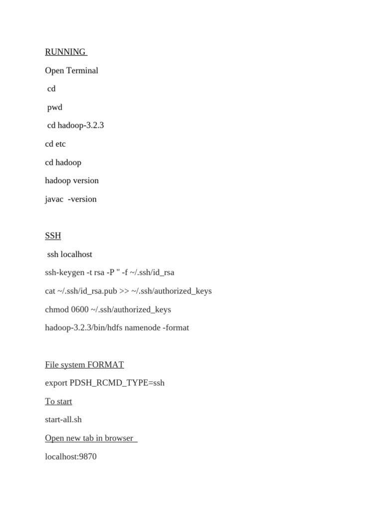 Hadoop Lab Instructions and Programs | PDF