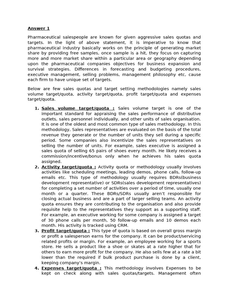 Sales Management Assignment | PDF | Time Series | Forecasting