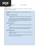 Grade 6 Photosynthesis Lesson Plan | PDF | Photosynthesis | Plants