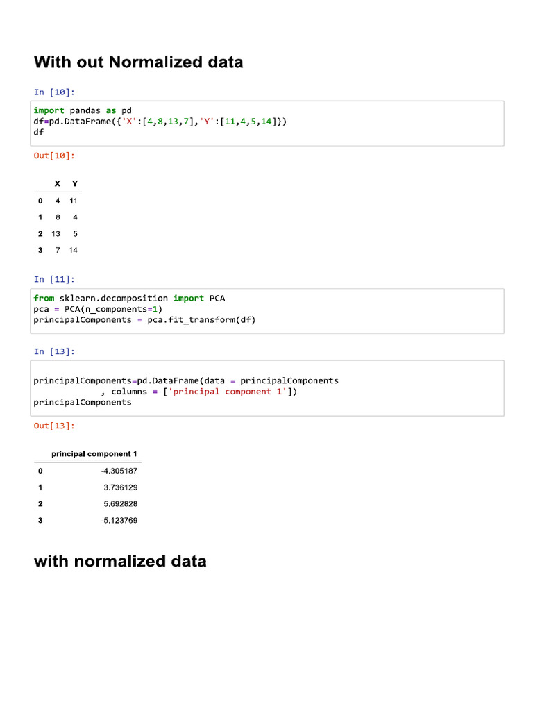 PCA(Python Code) | PDF