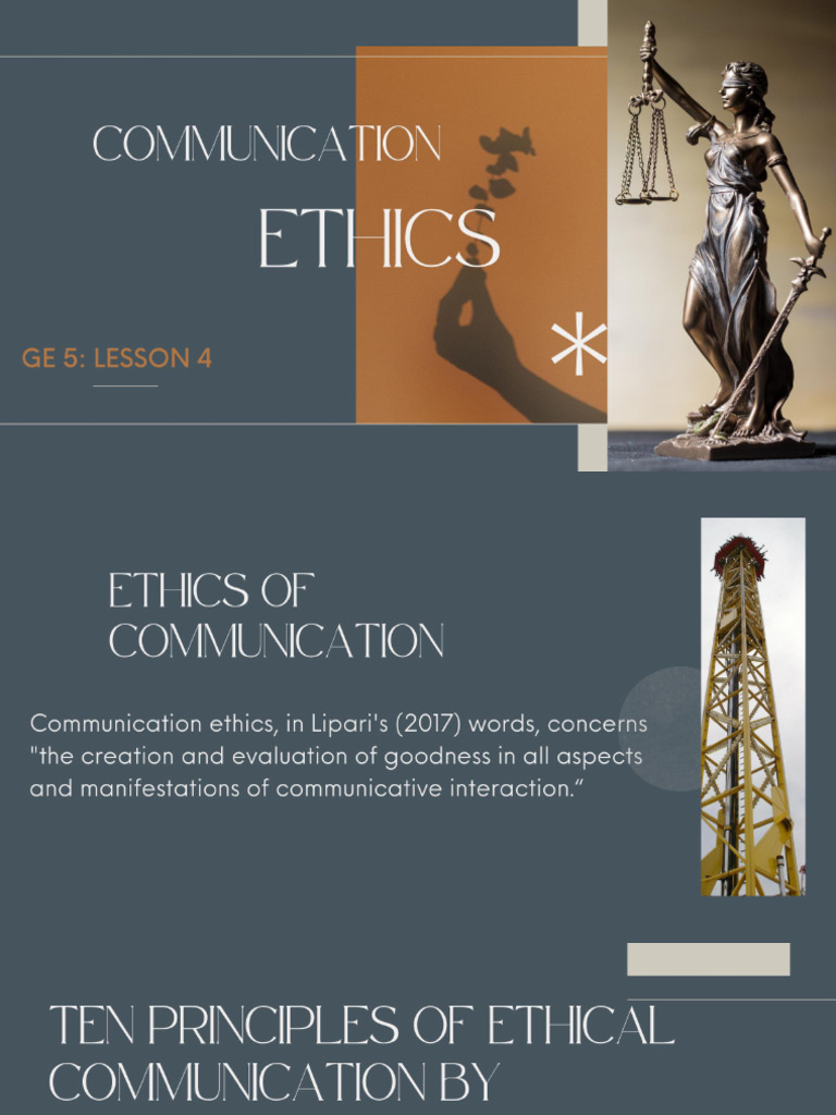 GE-5-Lesson-4-Ethics-of-Communication | PDF