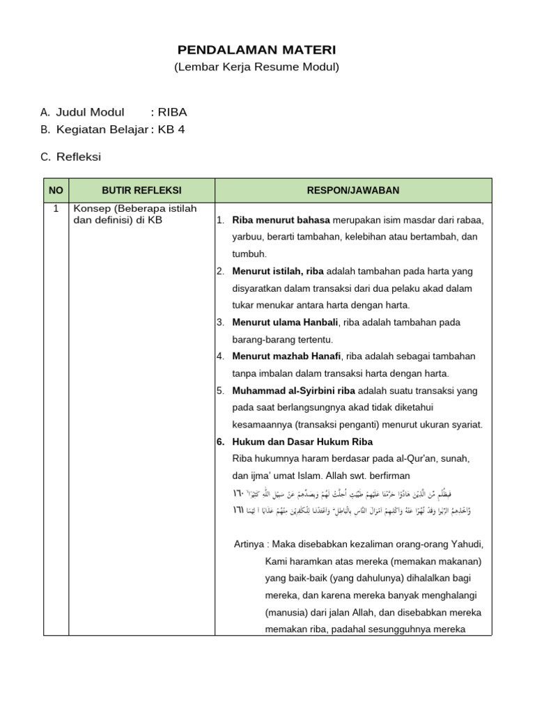 Analisis Bahan Ajar Modul 1 KB 3 | PDF