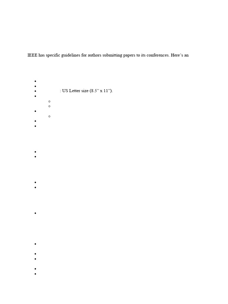 IEEE Conference Paper Guidelines | PDF | Citation | Methodology