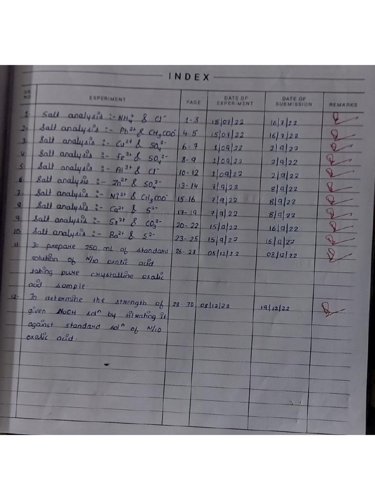 (practical file XI) science | PDF