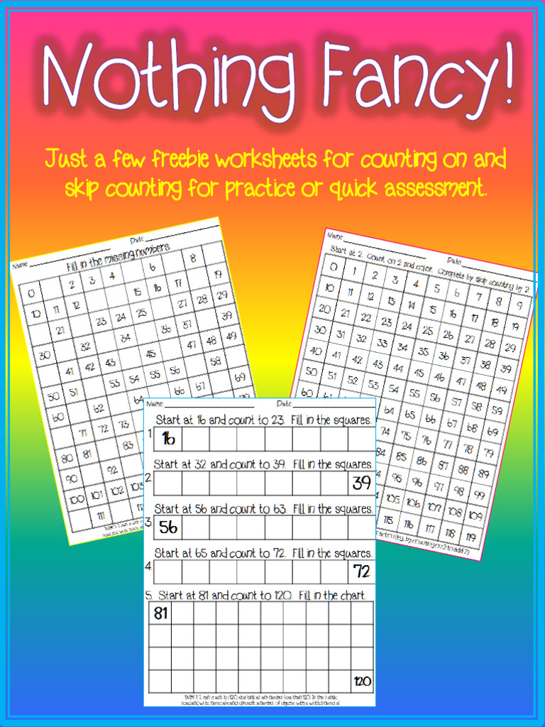 Free Counting Worksheets for Kids | PDF | Mathematics | Arithmetic