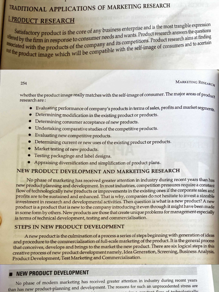 Product Research and New Product Development | PDF