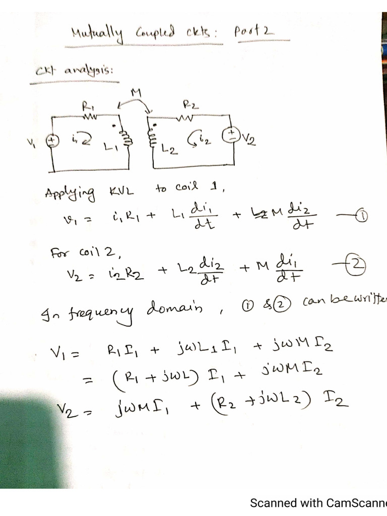 Magnetically Coupled CKT - Part2 | PDF