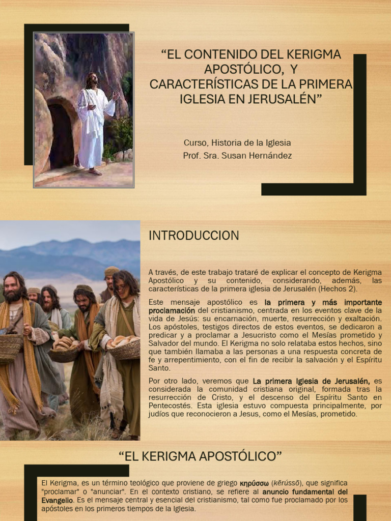 El Kerigma Apostolico, y La Primera Iglesia de Jerusalen | PDF | La resurrección de Jesús ...