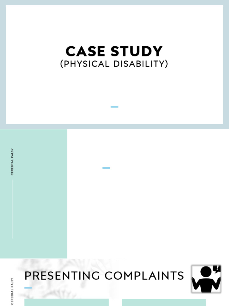 Physical Disability Case Study | PDF