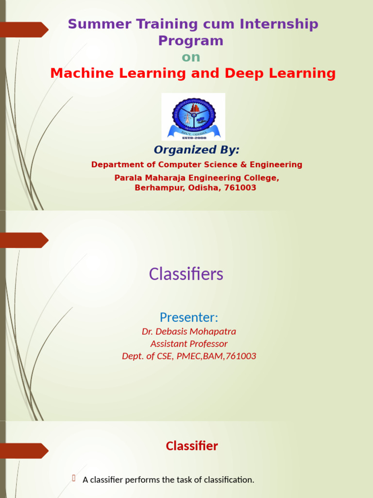 Classifiers Pdf Statistical Classification Cognitive Science 