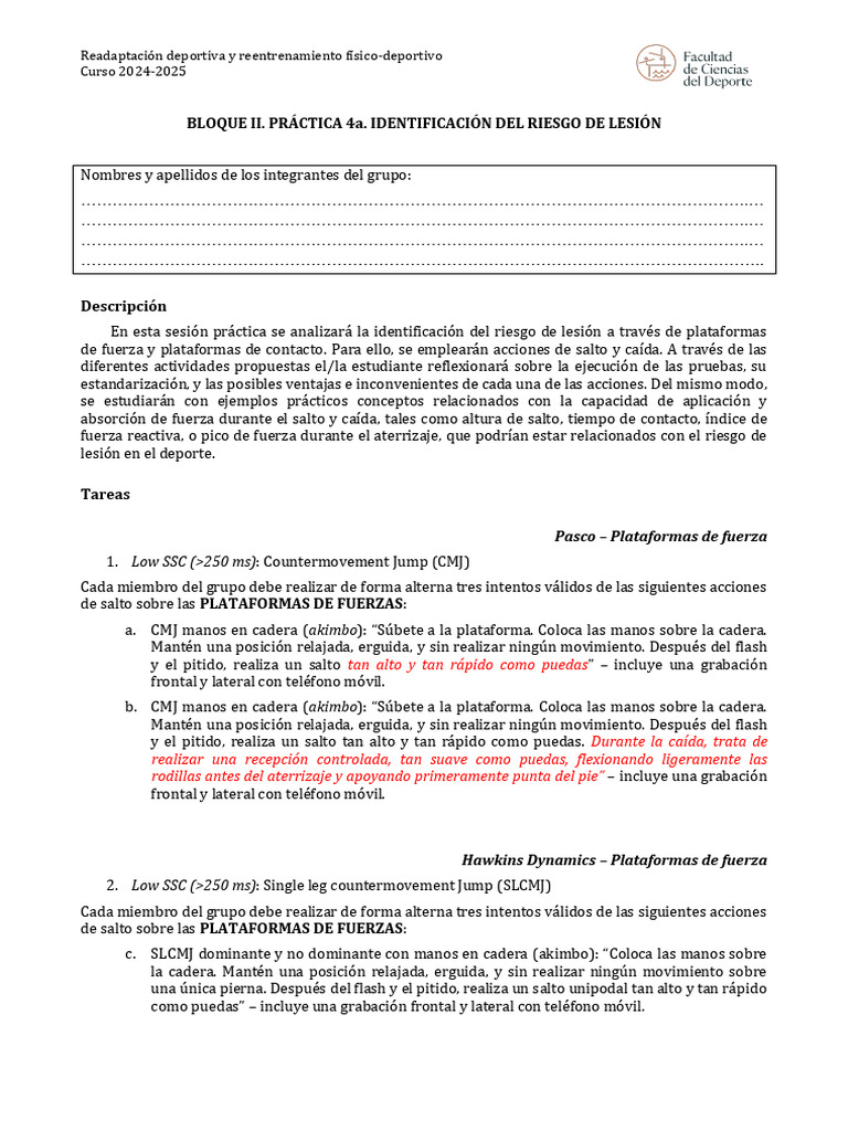 Bloque II. Práctica 4a. San Javier | PDF