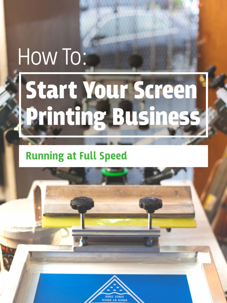 Screen Printing Business Guide | PDF | 401(K) | Credit