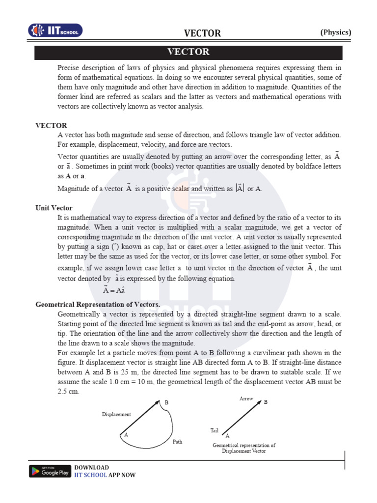 I It School | PDF | Euclidean Vector | Line (Geometry)
